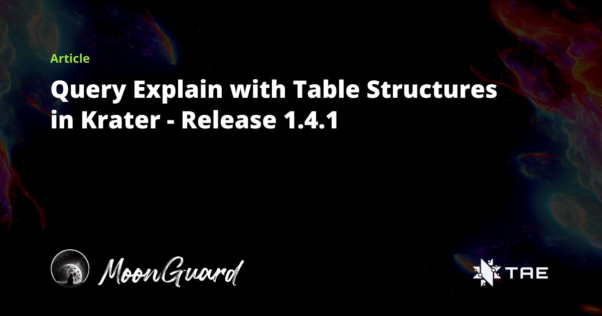 Query Analyzer with Explain and Table Structure - Release 1.4.1 ...